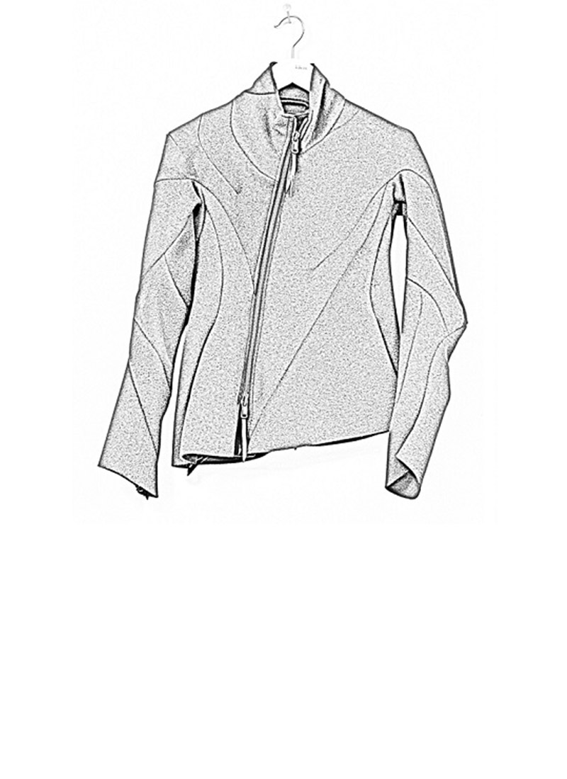 hide-m | Distortion Aviator Jacket Wild Alligator Leather