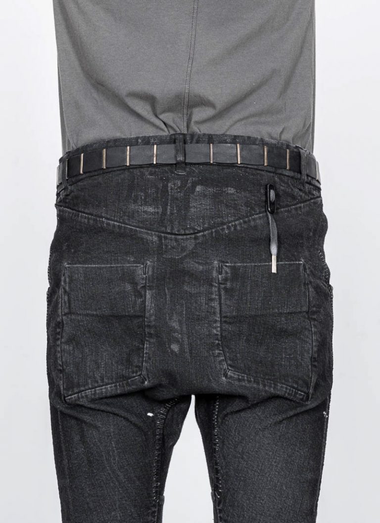 hide-m | M.A+ Double square buckle reversible staple belt EB3C, black