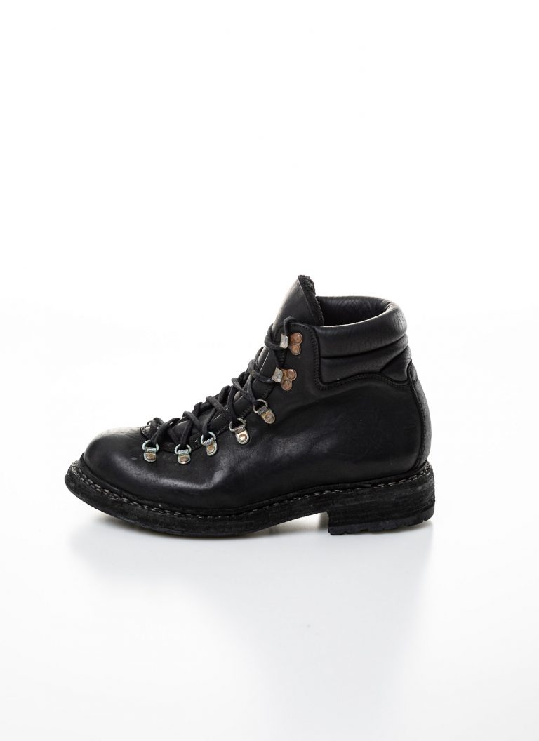 hide-m | GUIDI 19 Men Hiking Boot, black calf leather