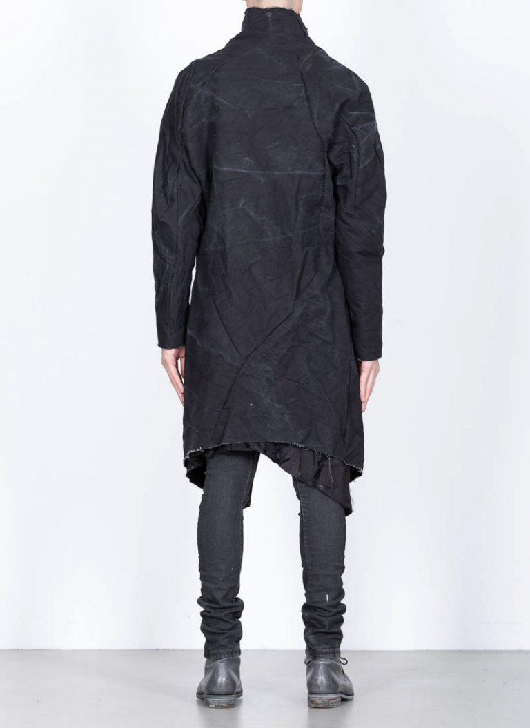 hide-m | LEON EMANUEL BLANCK Distortion Curved Coat, black mink