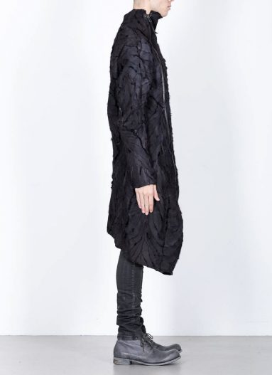 hide-m | LEON EMANUEL BLANCK Distortion Curved Coat, black mink