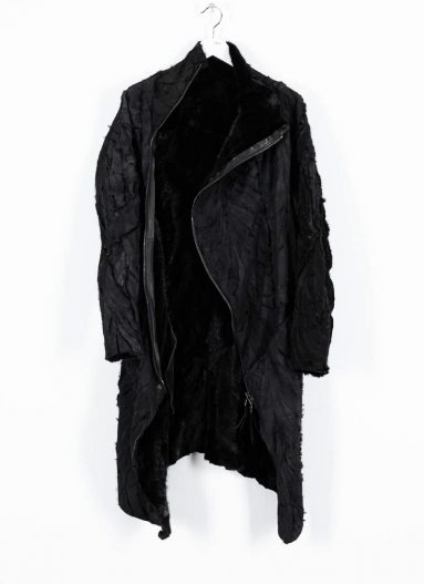 hide-m | LEON EMANUEL BLANCK Distortion Curved Coat, black mink