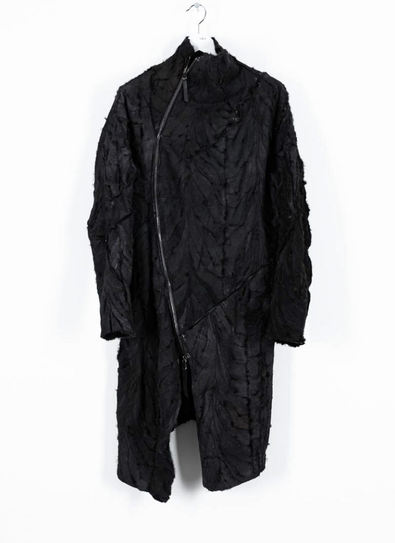 hide-m | LEON EMANUEL BLANCK Distortion Curved Coat, black mink