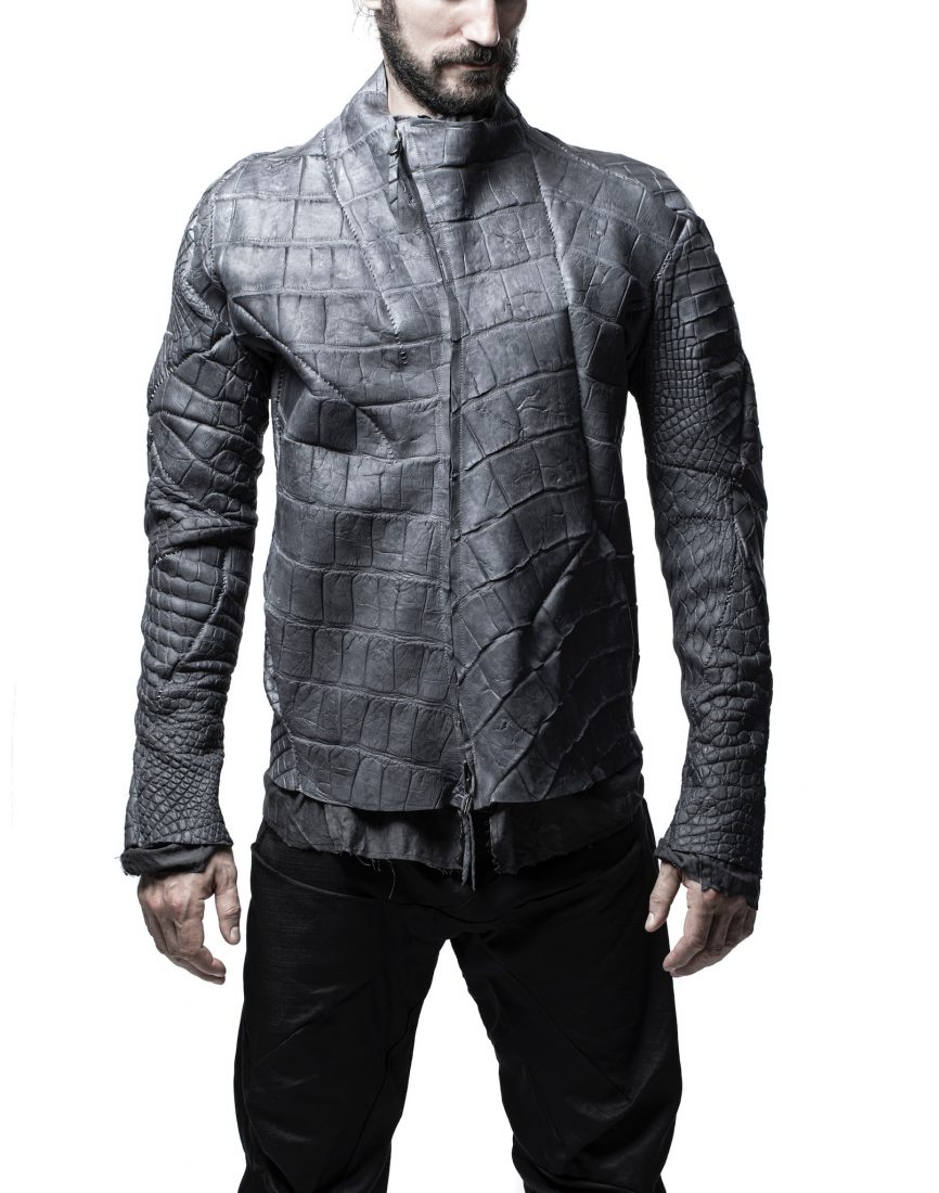 hide-m | LEON EMANUEL BLANCK Distortion Aviator Jacket, wild alligator