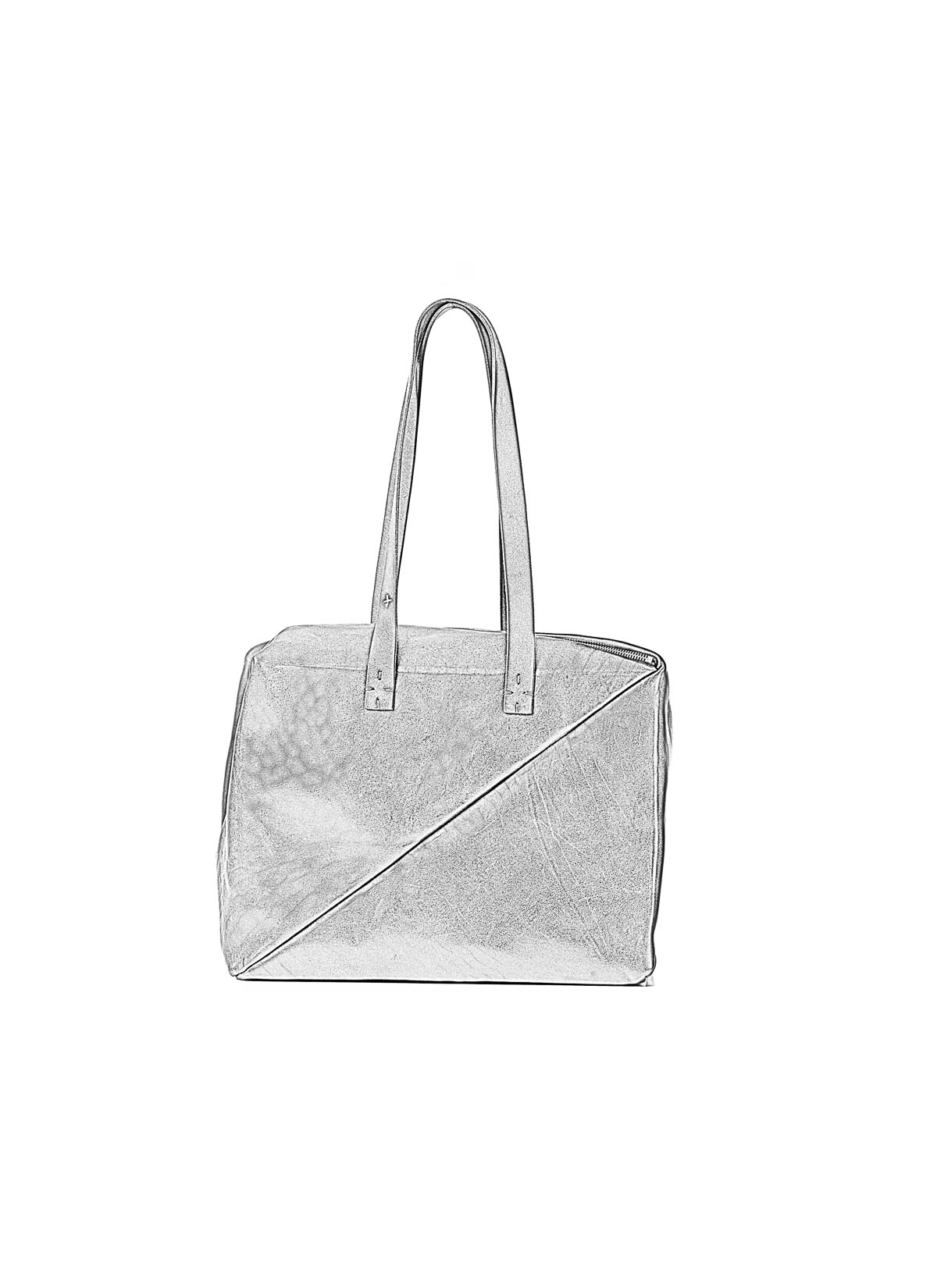 hide-m | m.a+ Maurizio Amadei Double Hand Medium Diagonal Bag BQ44