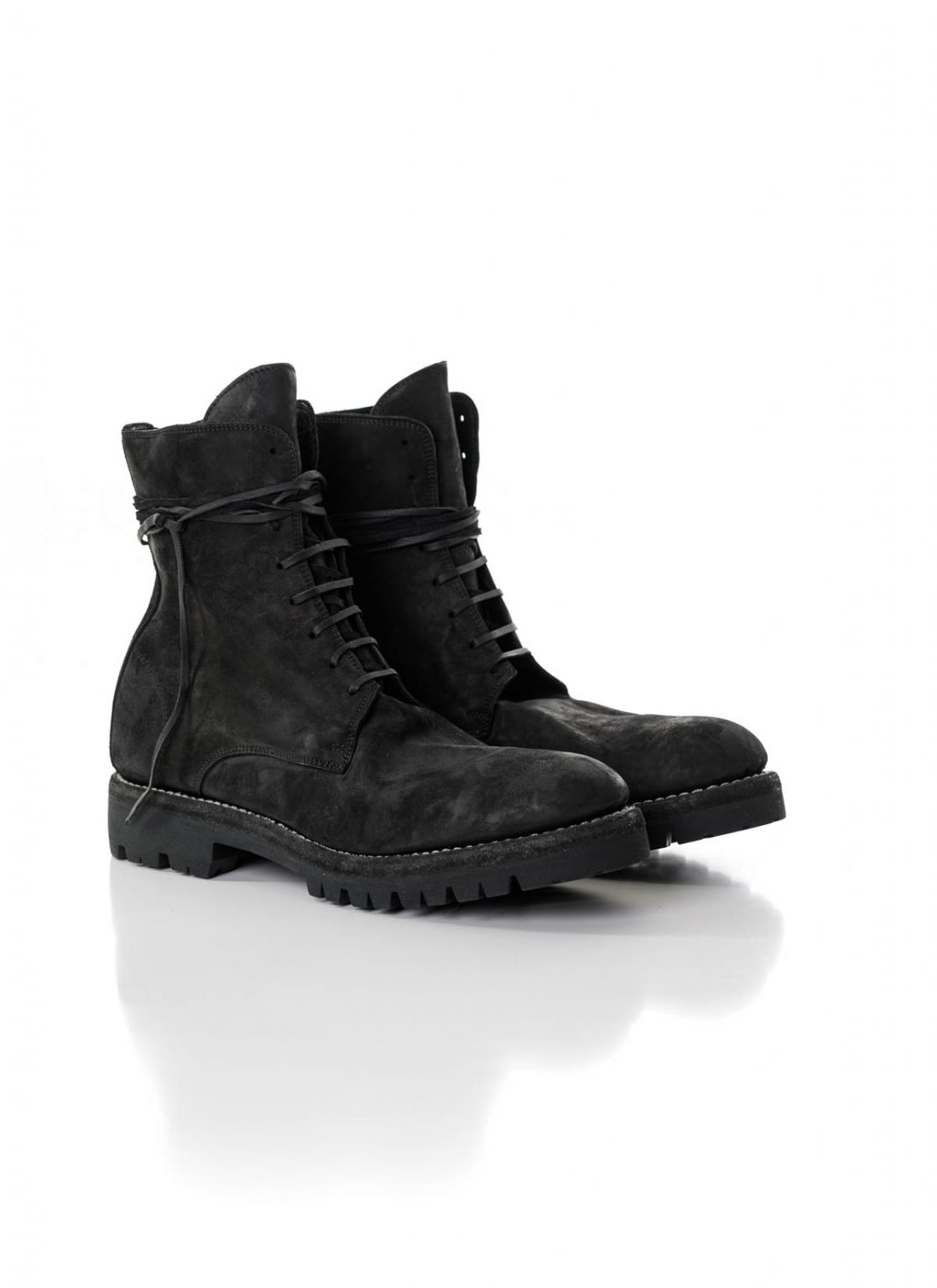 hide-m | GUIDI 795V Lace Up Boot W/Vibram Sole, black cordovan