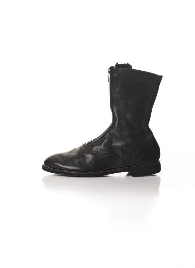 hide-m | GUIDI Men 310 Classic Front Zip Army Boot, black horse