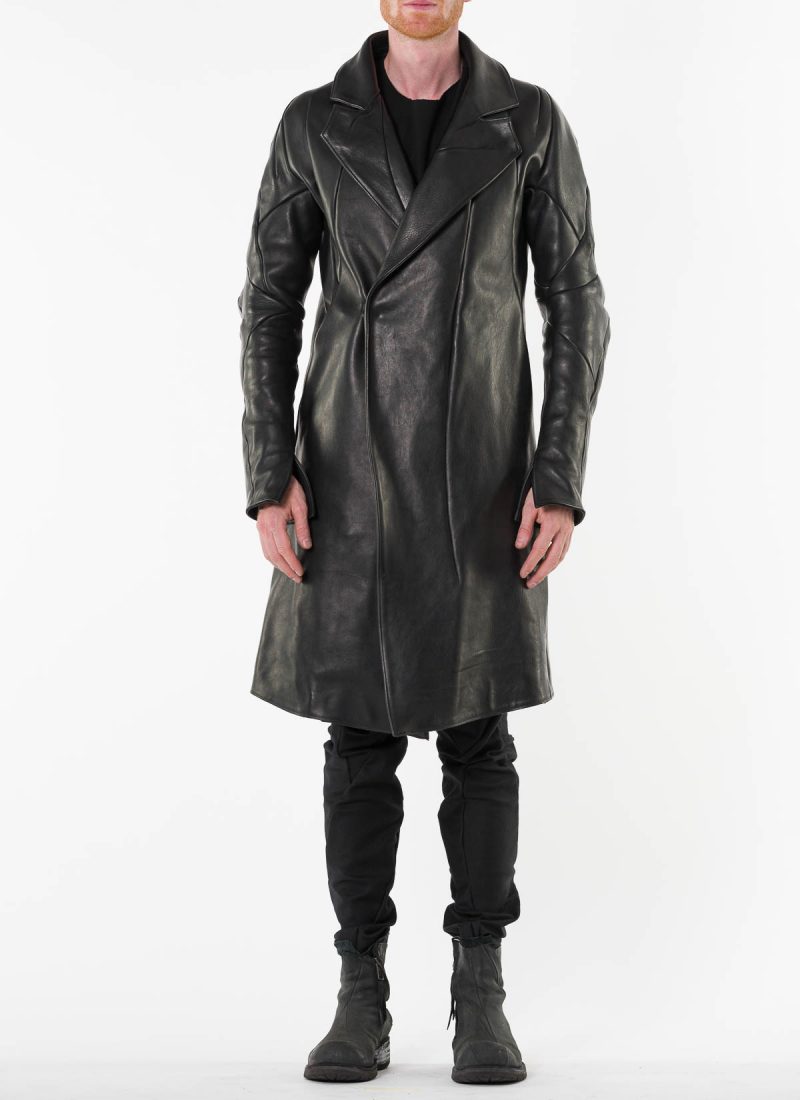 hide-m | LEON EMANUEL BLANCK Distortion Officer Coat, black horse