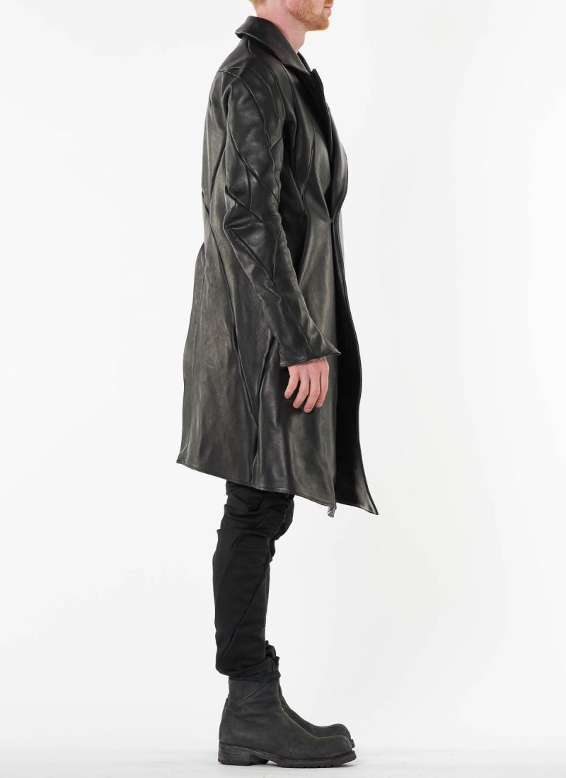hide-m | LEON EMANUEL BLANCK Distortion Officer Coat, black horse