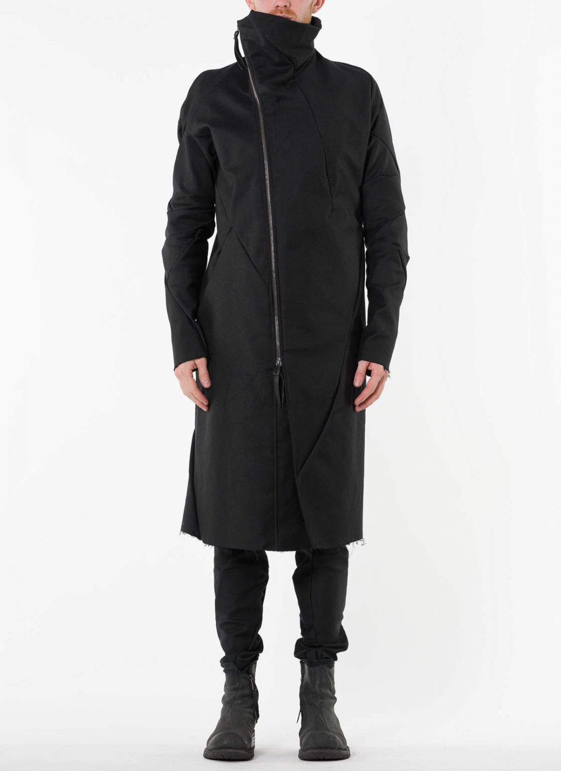 hide-m | LEON EMANUEL BLANCK Trench Coat, black cotton/ea