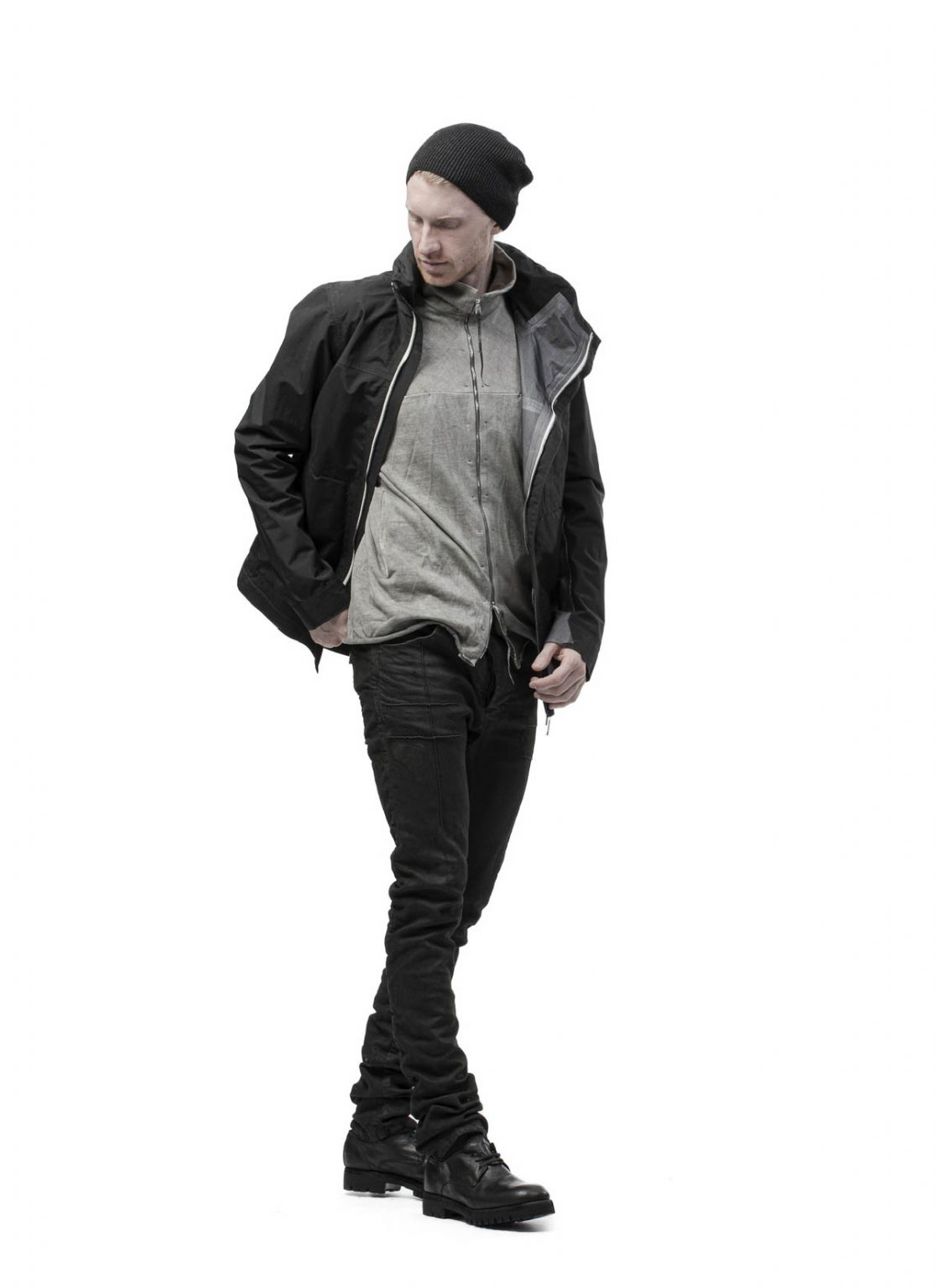 hide-m | GUIDI 792V, Classic Derby Shoe With Vibram, black horse