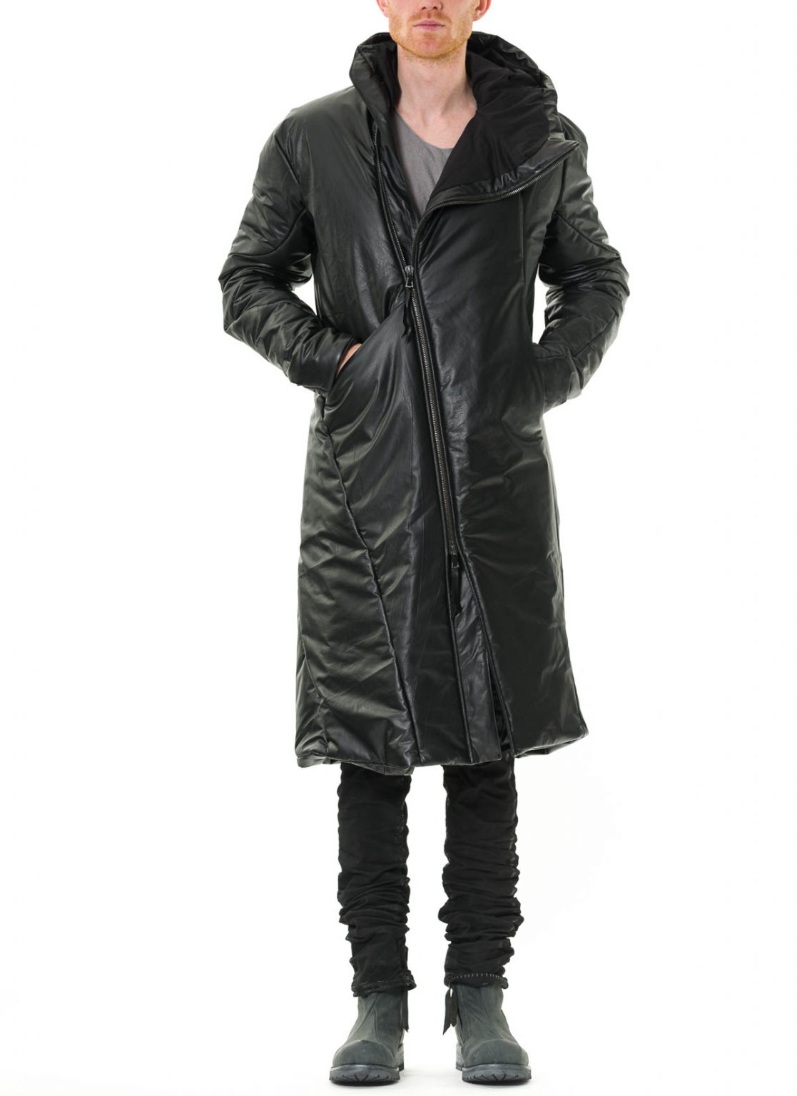 hide-m | LEON EMANUEL BLANCK Puffer Overundercoat, calf leather