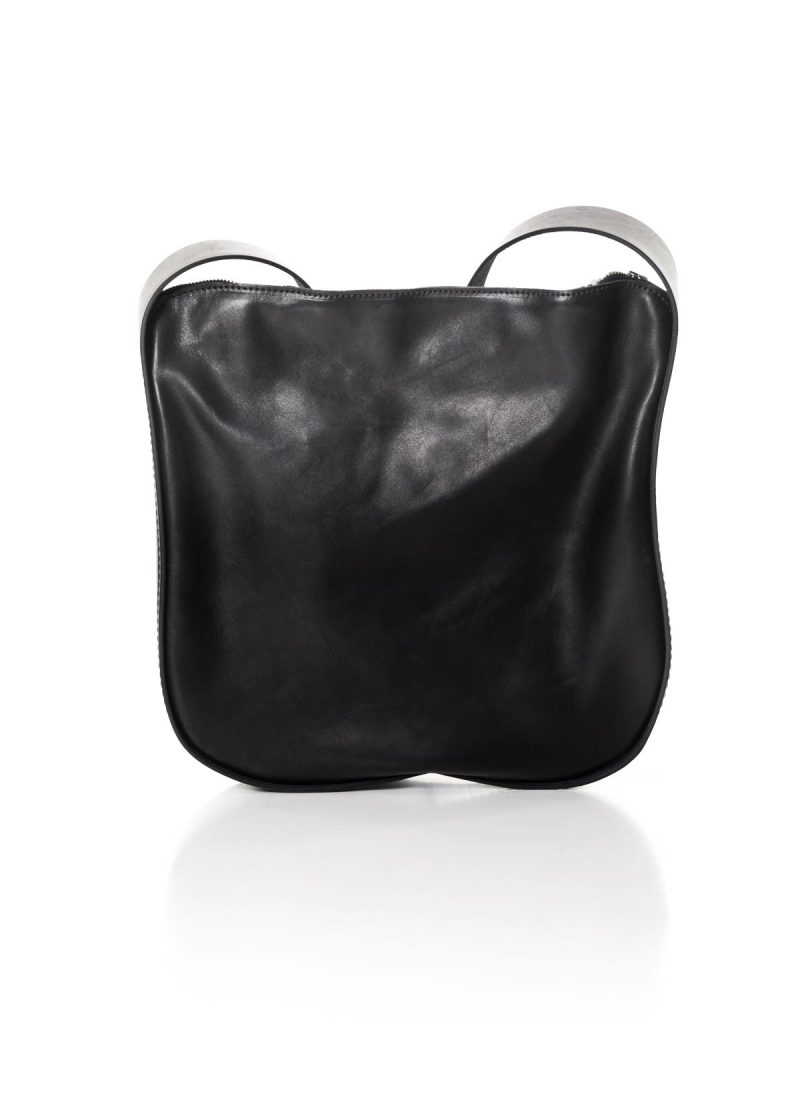 hide-m | GUIDI RD02 Medium Leather Hobo Bag, black horse leather