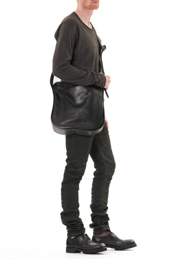 hide-m | GUIDI RD02 Medium Leather Hobo Bag, black horse leather