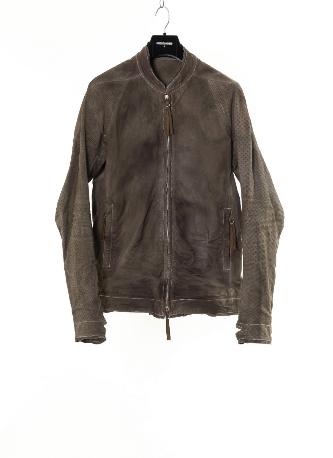 hide-m | BORIS BIDJAN SABERI Men Jacket J6.1, carbon grey leather