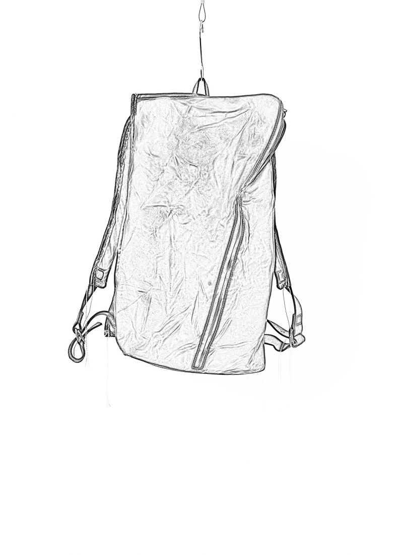 hide-m | TAICHI MURAKAMI Backpack Ver.4, black horse leather