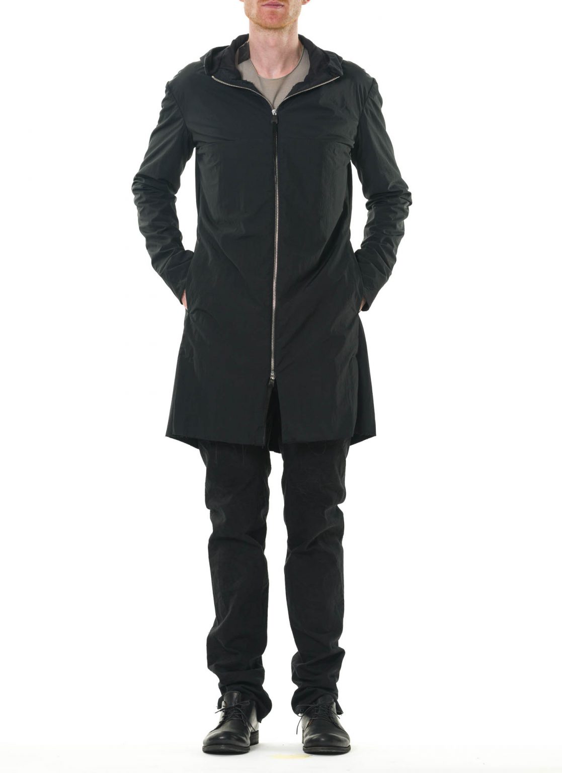 hide-m | M.A+ 4 Pocket Long Aviator Jacket J223DZHL, black