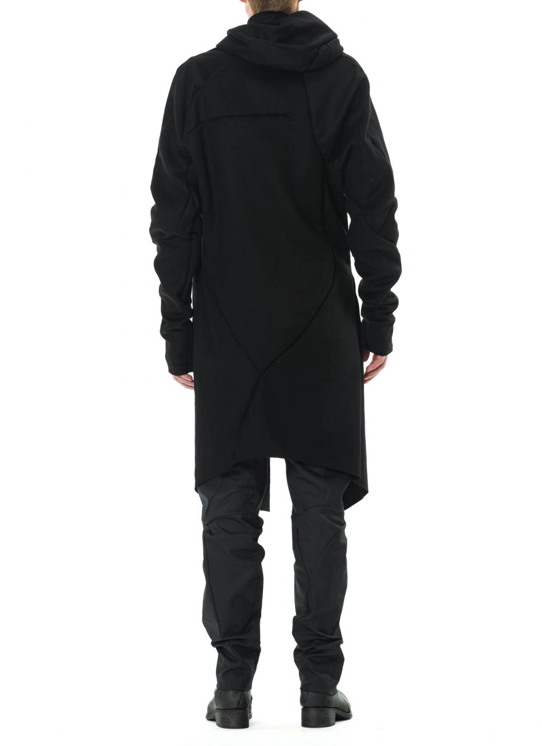 hide-m | Leon Emanuel Blanck Distortion Curved Hooded Coat