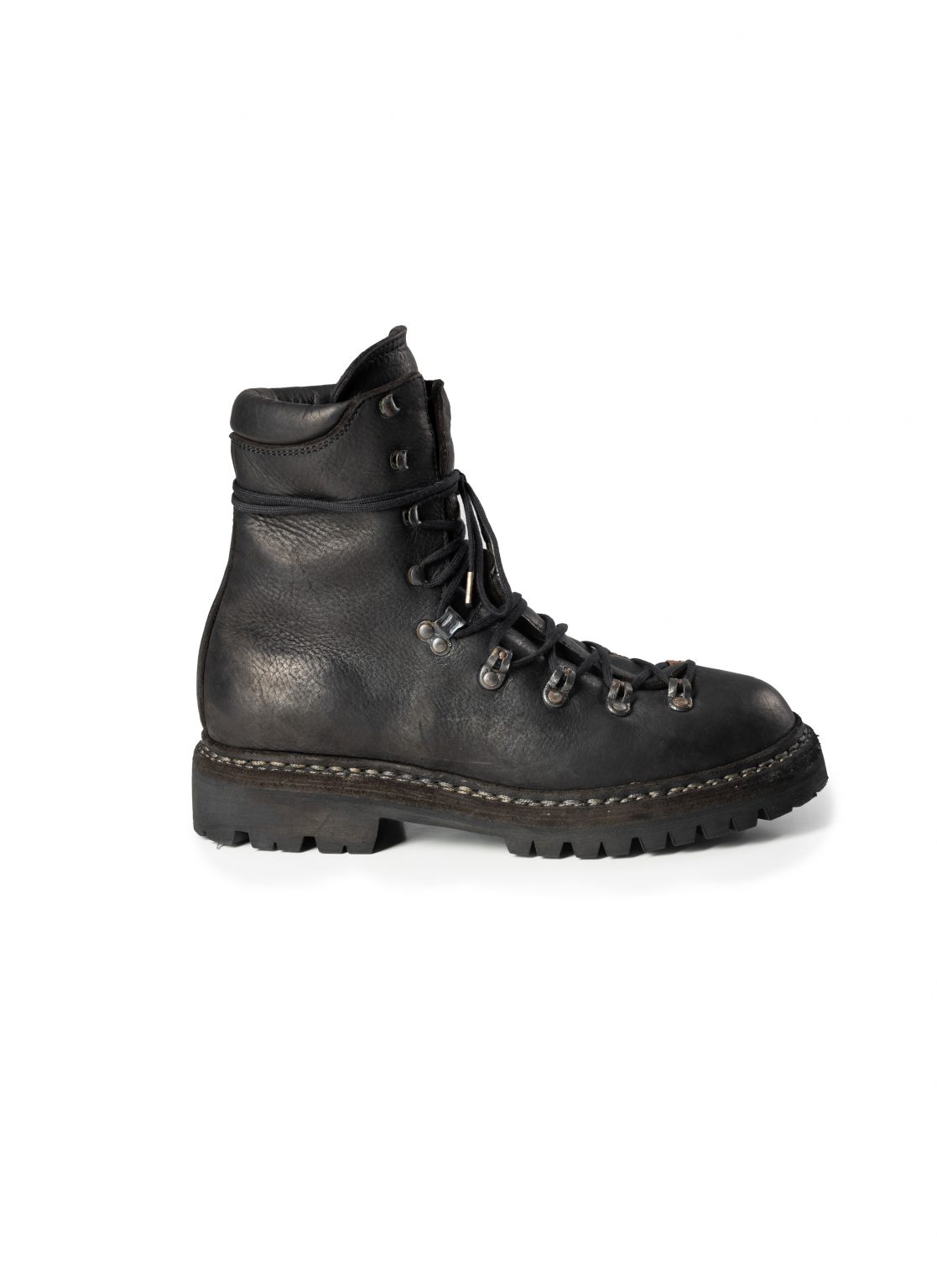 hide-m | GUIDI Men 20 Trekking Boot, black modulated calf leather