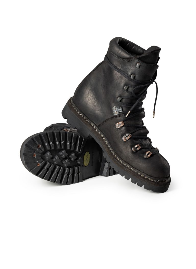 hide-m | GUIDI Men 20 Trekking Boot, black modulated calf leather