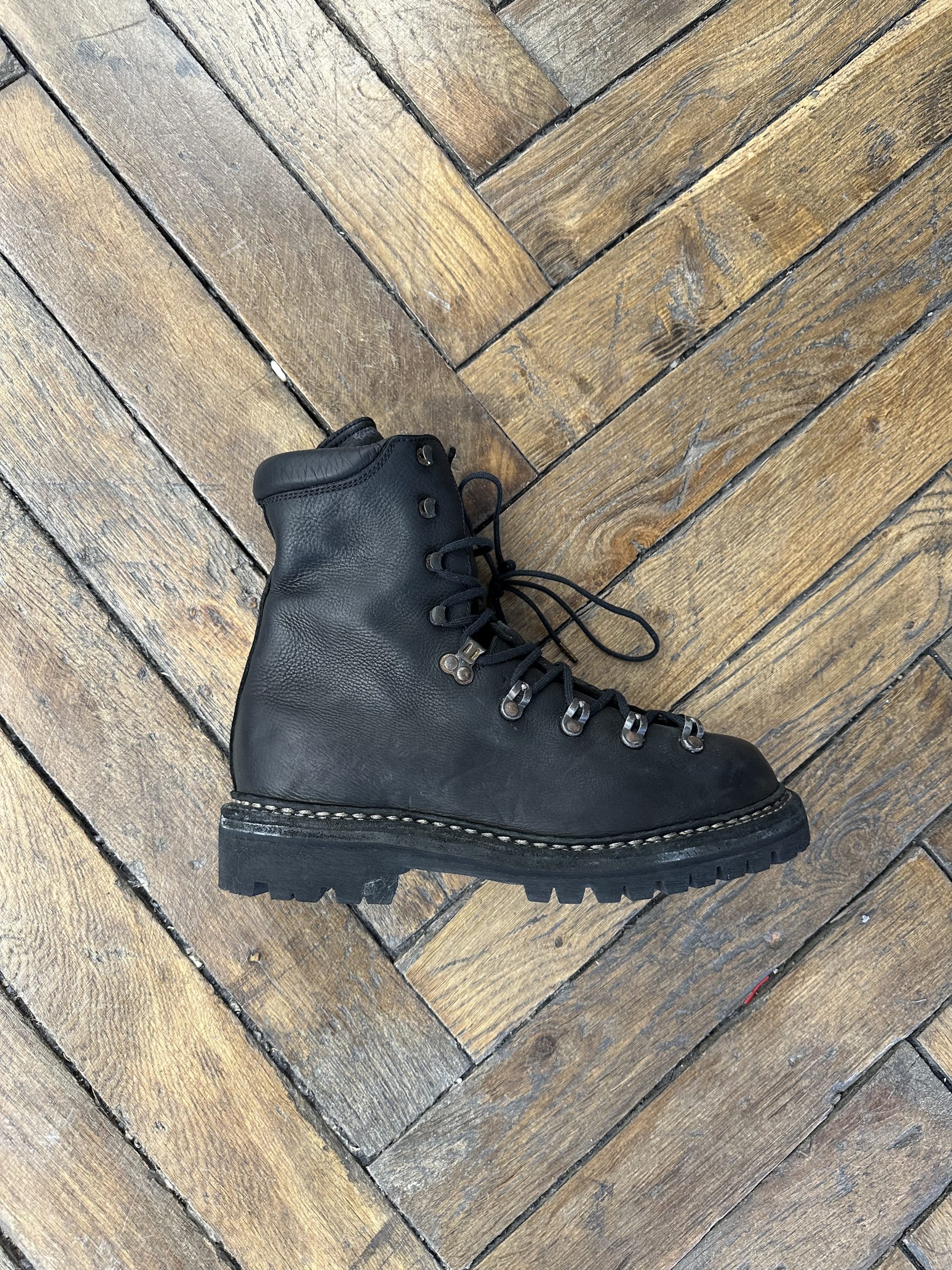 hide-m | GUIDI Men 20 Trekking Boot, black modulated calf leather