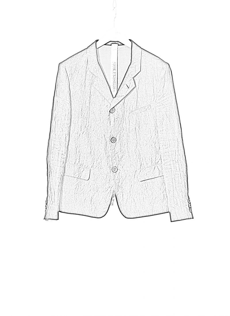 hide-m | FORME D’EXPRESSION Shrunken Jacket, black linen