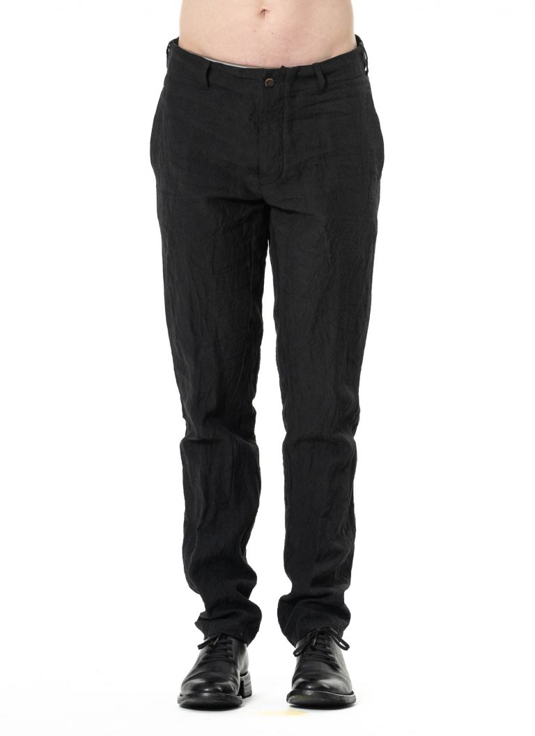 hide-m | FORME D’EXPRESSION Contoured Pants 2.0, black linen