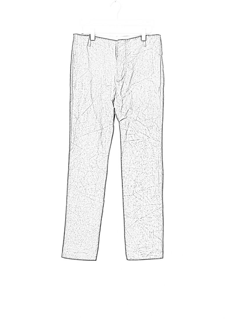 hide-m | KANG Men Back Split Low Crotch Pants, off black waxed