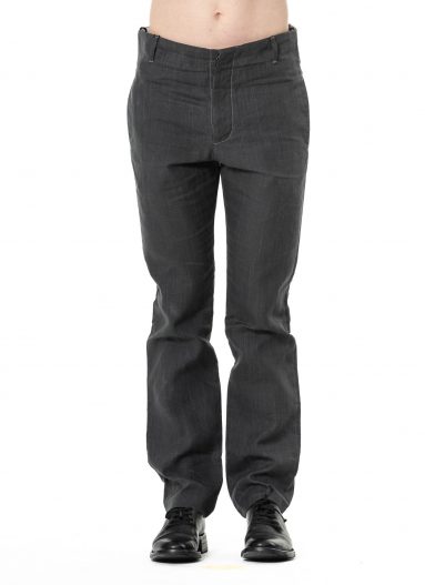 hide-m | KANG Men Back Split Low Crotch Pants, black