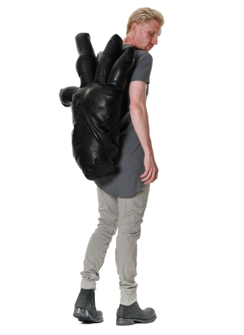 hide-m | LEON EMANUEL BLANCK Distortion Hand Backpack black horse