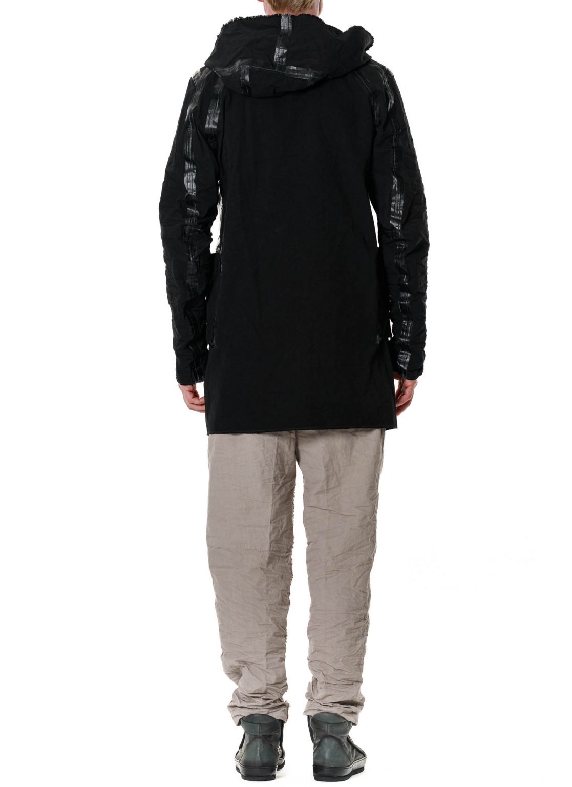hide-m | TAICHI MURAKAMI Coin Hooded Jacket Semilong, black