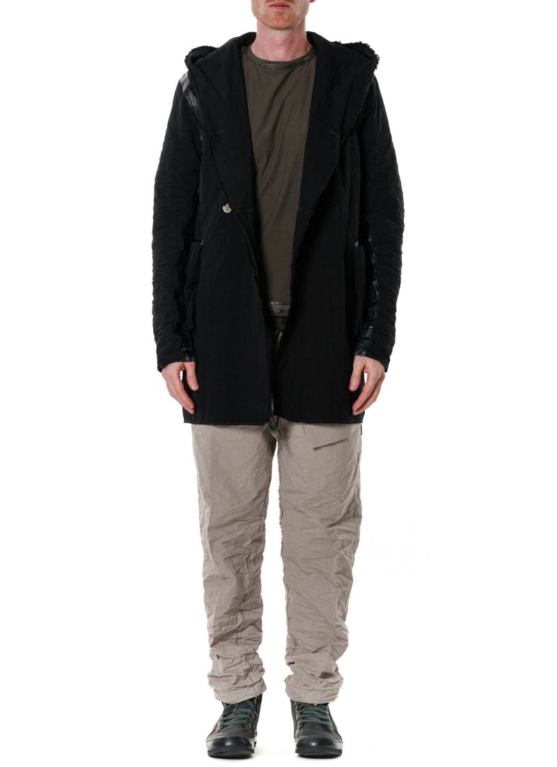 hide-m | TAICHI MURAKAMI Coin Hooded Jacket Semilong, black
