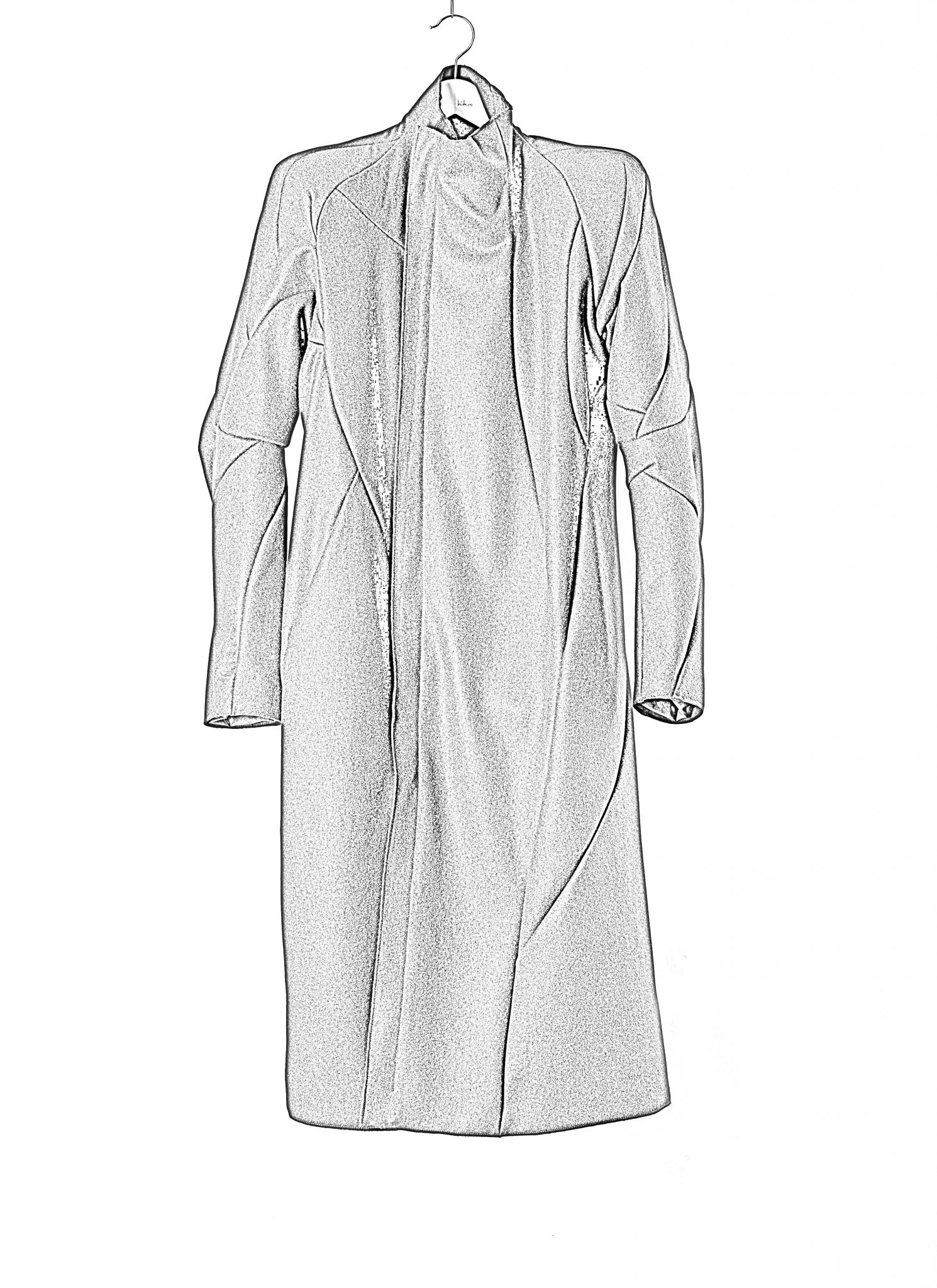 hide-m | LEON EMANUEL BLANCK Power Shoulder Coat, black