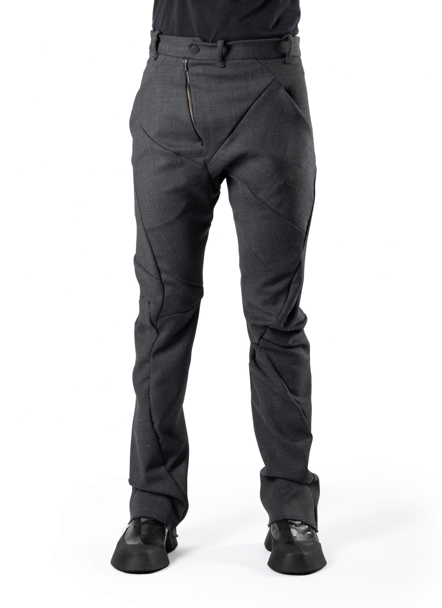 hide-m | LEON EMANUEL BLANCK Straight Pants, anthracite
