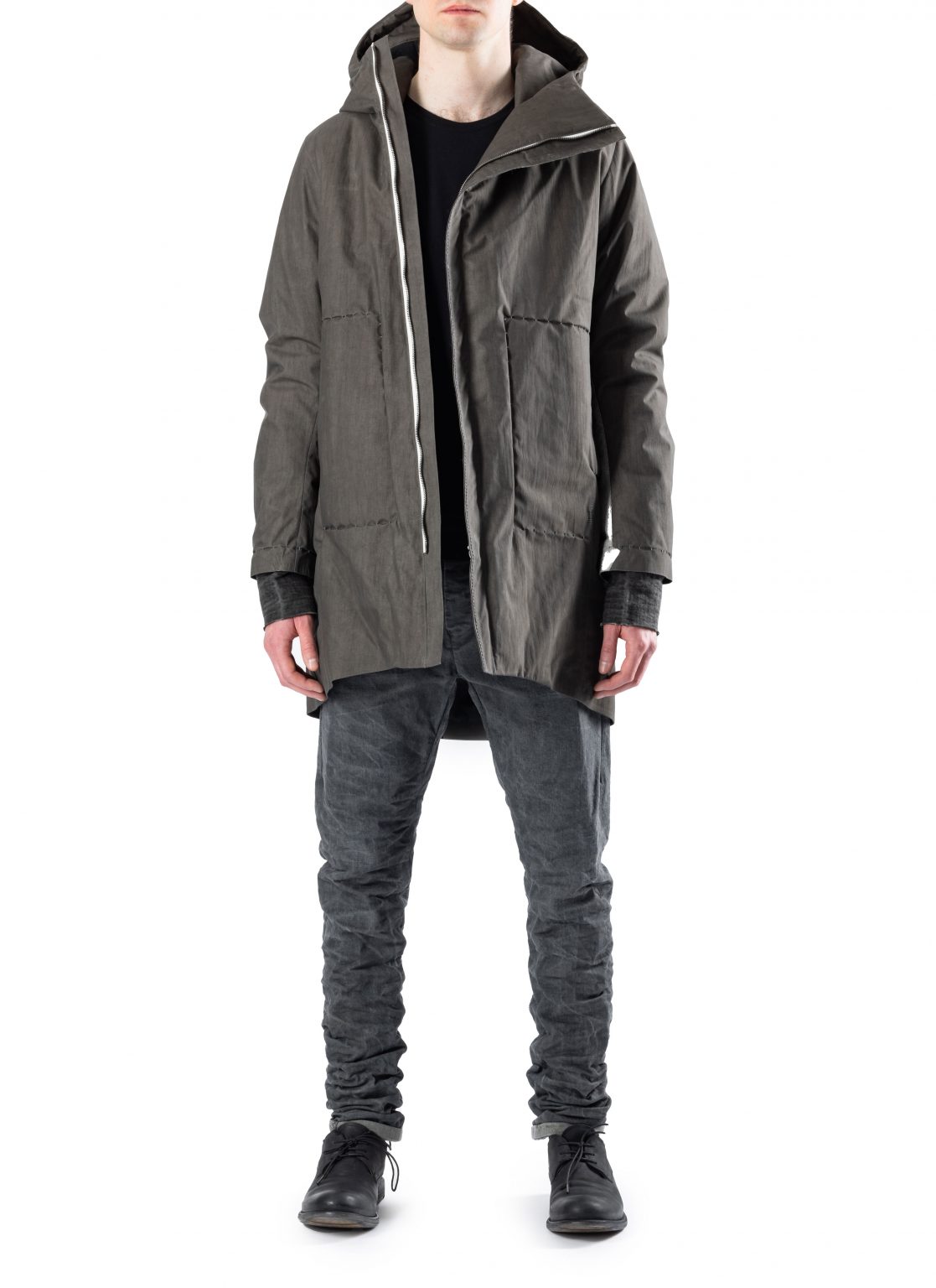 hide-m | TAICHI MURAKAMI Mountain Parka Semi Long, dusty grey