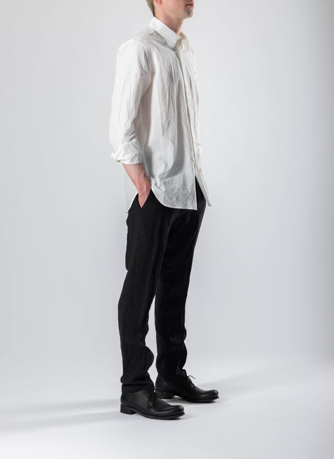 hide-m | FORME D’EXPRESSION Men Pop Shirt, white cotton