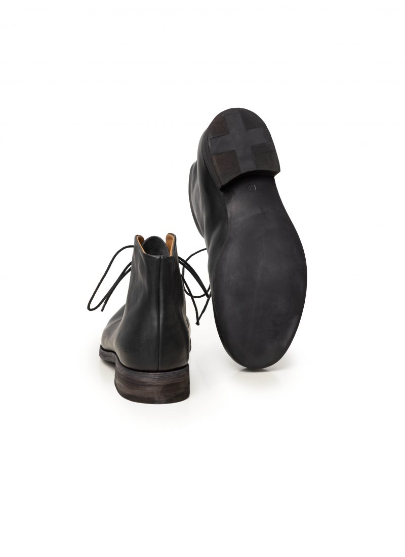 hide-m | M.A+ One Piece Leather Short Boot S1A2, black