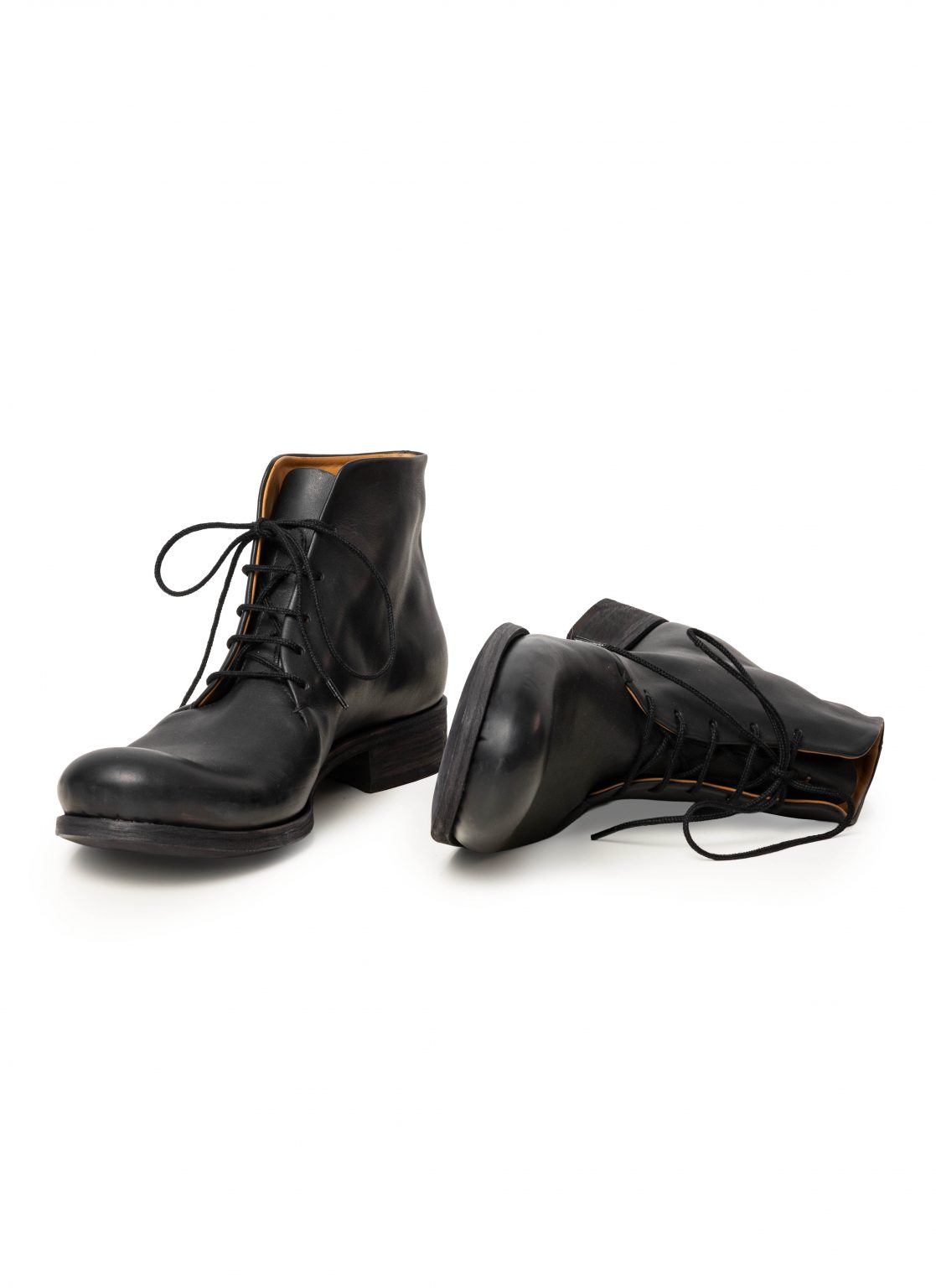 hide-m | M.A+ One Piece Leather Short Boot S1A2, black